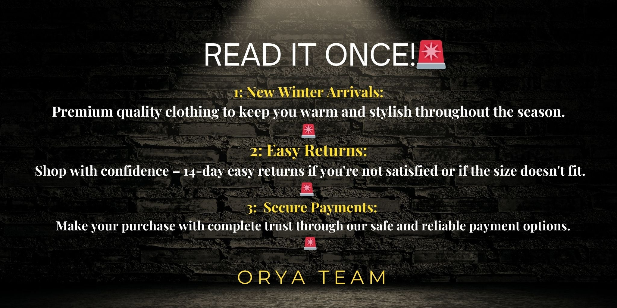 MEN COLLECTION – Orya Team
